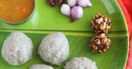 Sandhiya's Cookbook: Kambu Kali | Pearl Millet balls | Bajra Balls