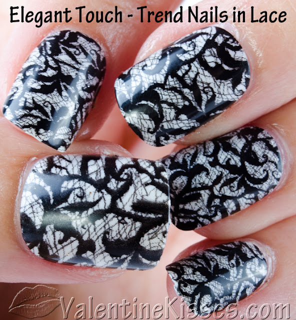 Valentine Kisses: Elegant Touch Trend Nails in Lace - pics, review