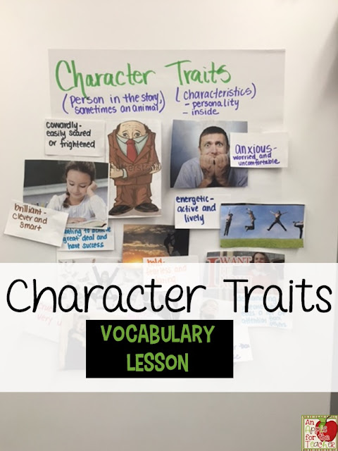 An Apple For The Teacher: Character Trait Vocabulary Lesson