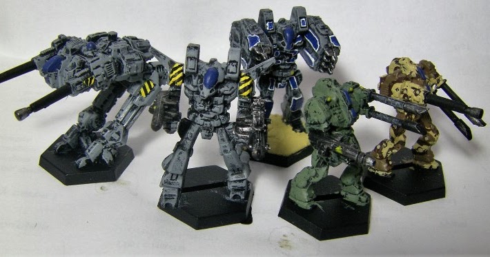 Madaxeman's Wargames Blog: Near-future Sci Fi Mechs from e4M's plastic ...