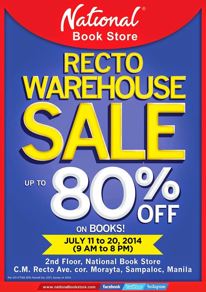 Manila Shopper: National Book Store Recto Warehouse SALE: July 2014