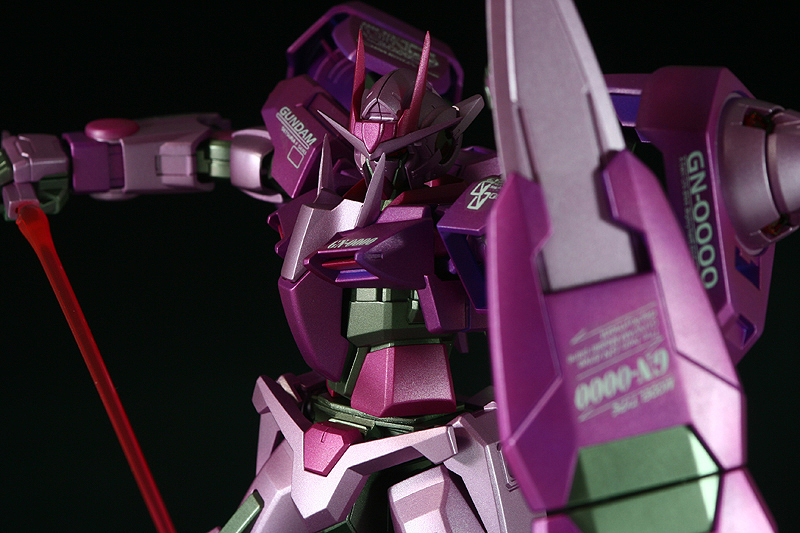 GUNDAM GUY: 1/100 GN-000+GNR-010 00 Raiser Trans-AM - Painted Build