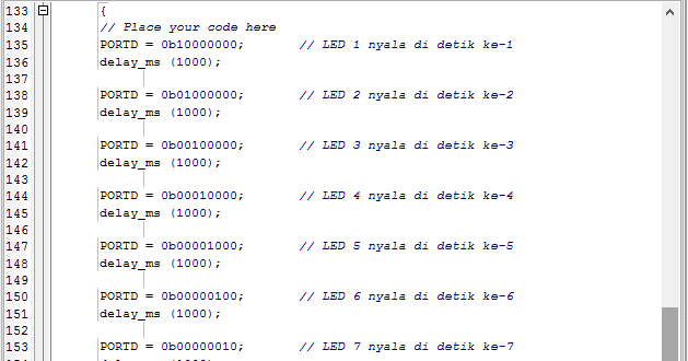 Simulasi LED Menggunakan Proteus 8 Professional dan Code Vision AVR ...