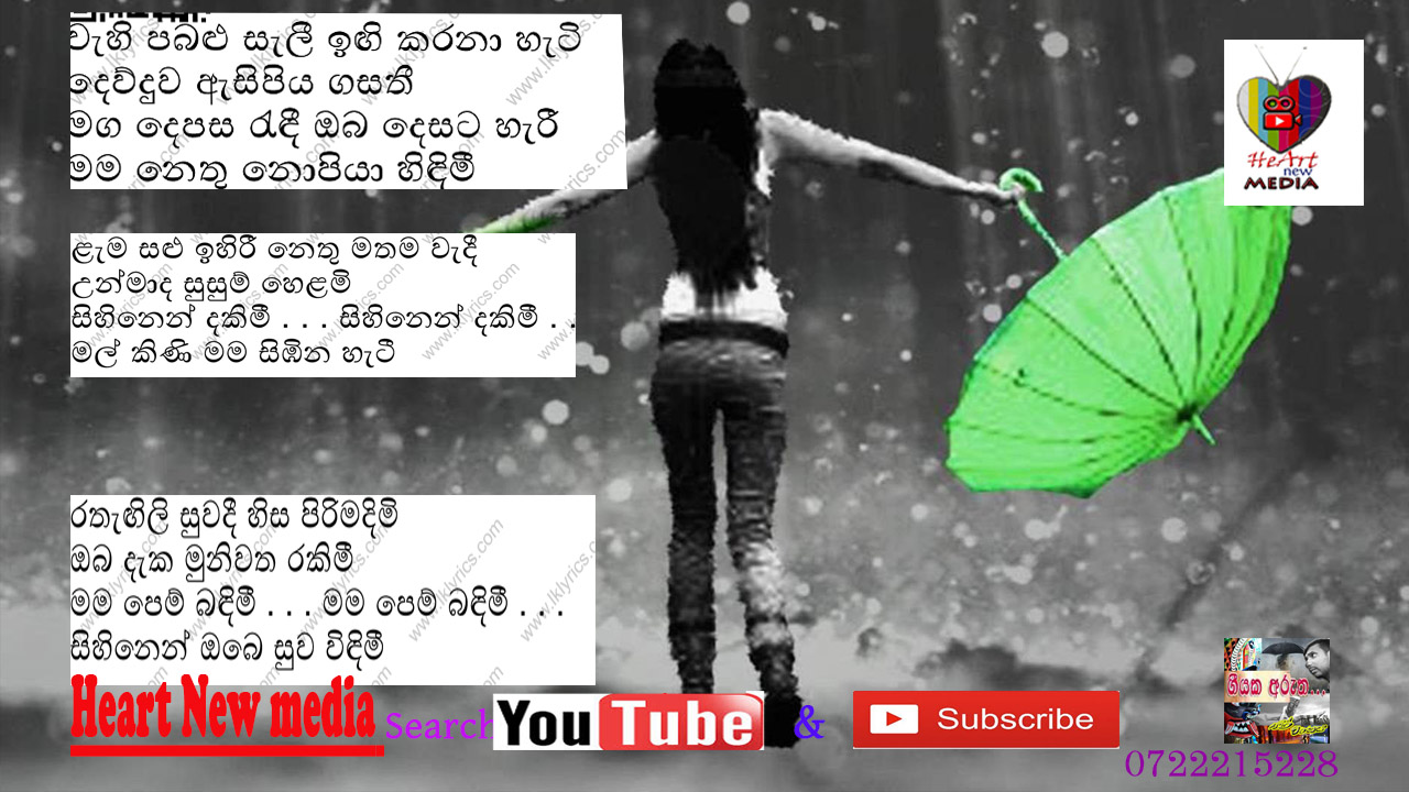 Wahi Pabalu Sali igi Krana Hati Sinhala Song Meaning-surendra perera ...