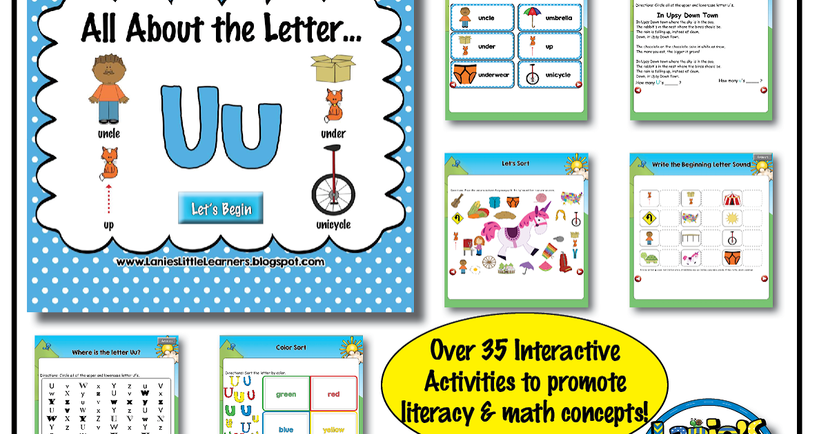 Lanie's Little Learners: All About the Letter Uu {Letter of the Week ...