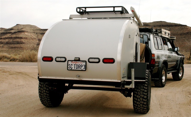 AdventureDuo.com: Teardrop Testing in the Mojave Desert