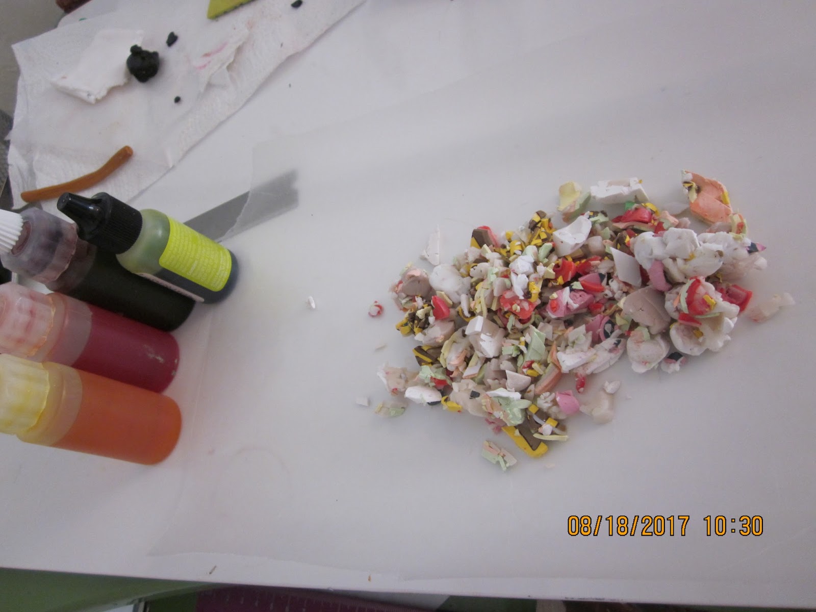 Kalyana Design: Scrap translucent clay Stroppel cane pictorial tutorial