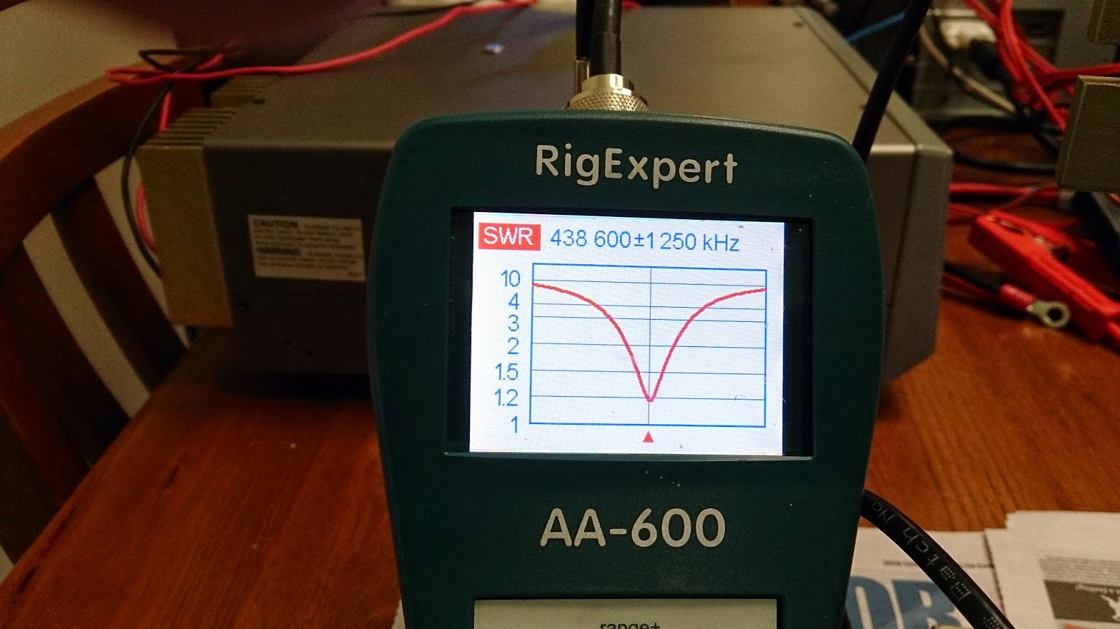 Tuning a commercial UHF duplexer with RigExpert antenna analyser