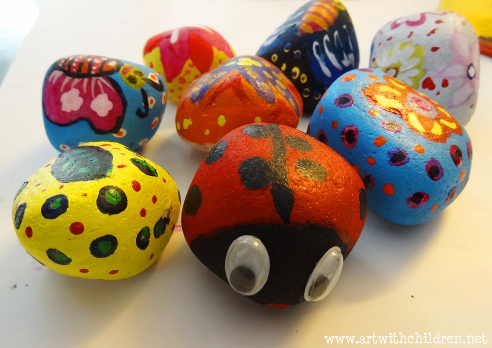 Stone painting - Fun things to make from stones and pebbles