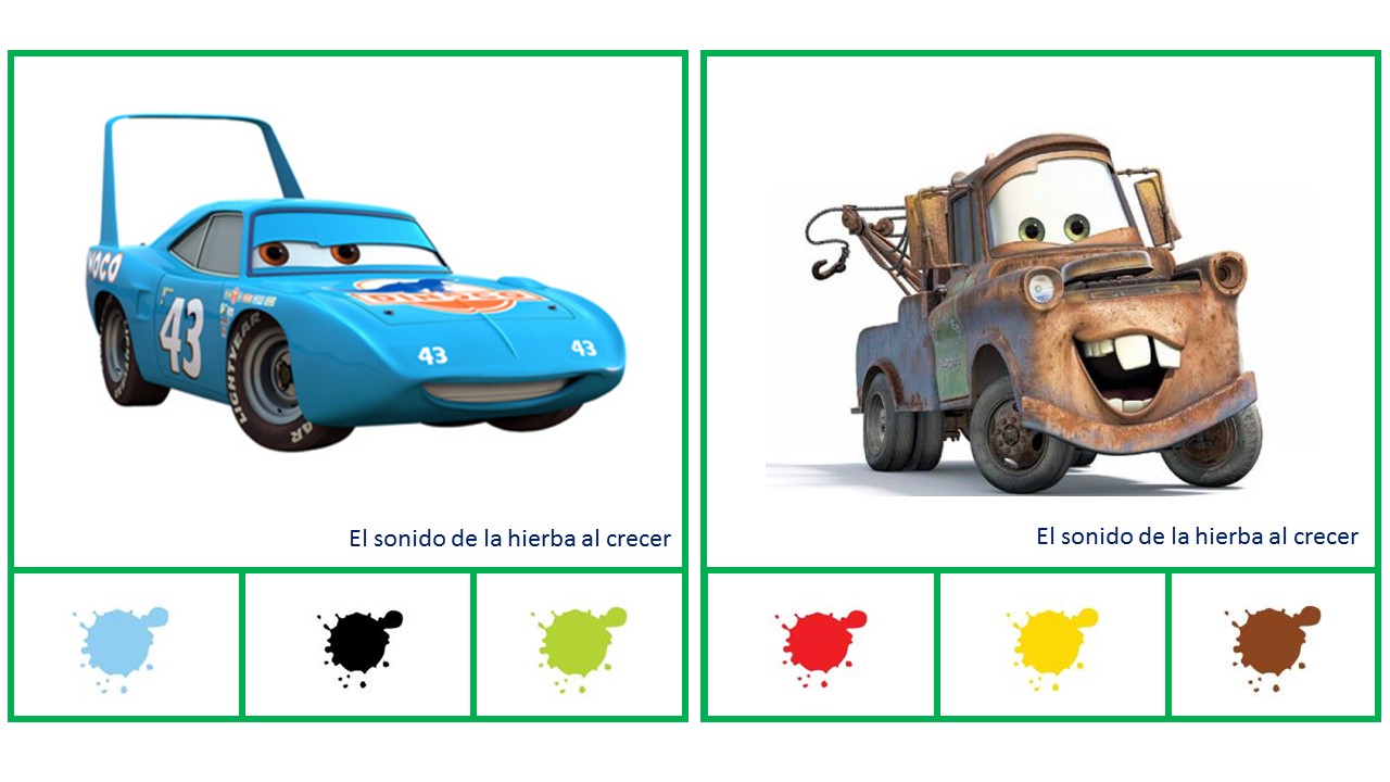 Números y colores con Cars - El Sonido de la hierba al crecer