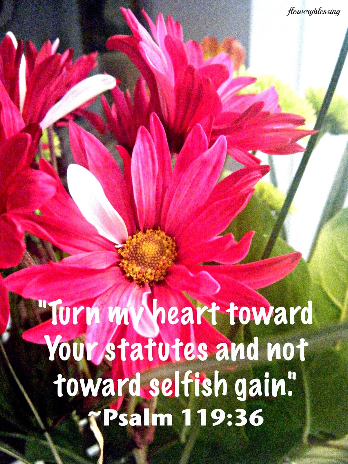 Flowery Blessing: "Turn my heart toward Your statutes and not toward ...