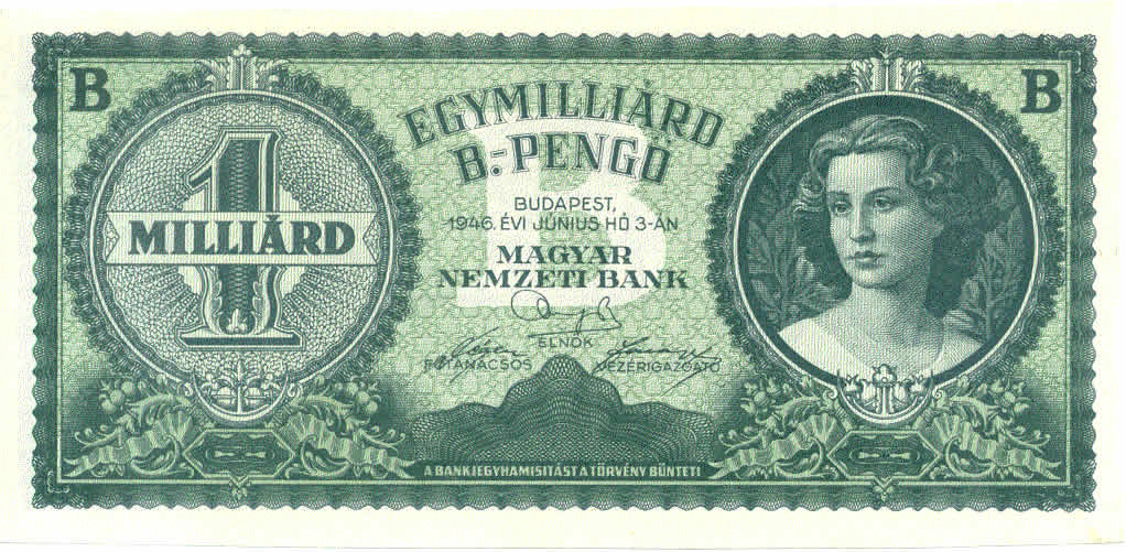 Jacob's Currency Collection: Hyperinflation in Hungary
