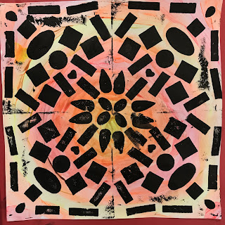 Elements of the Art Room: 4th grade Collagraph printmaking