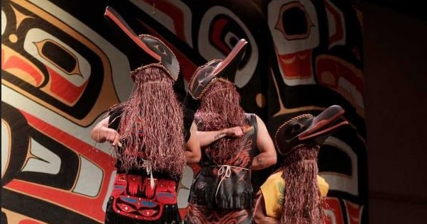 White Wolf : Tsimshian Dancers perform the Raven Dance, a celebration ...