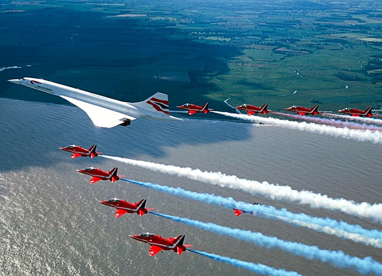 CONCORDE ON DISPLAY NEAR BRISTOL
