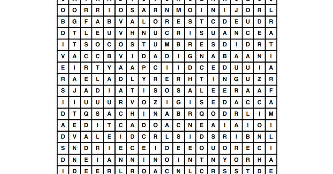 Desarrollo Humano, Cultura y Sociedad : Sopa de letra