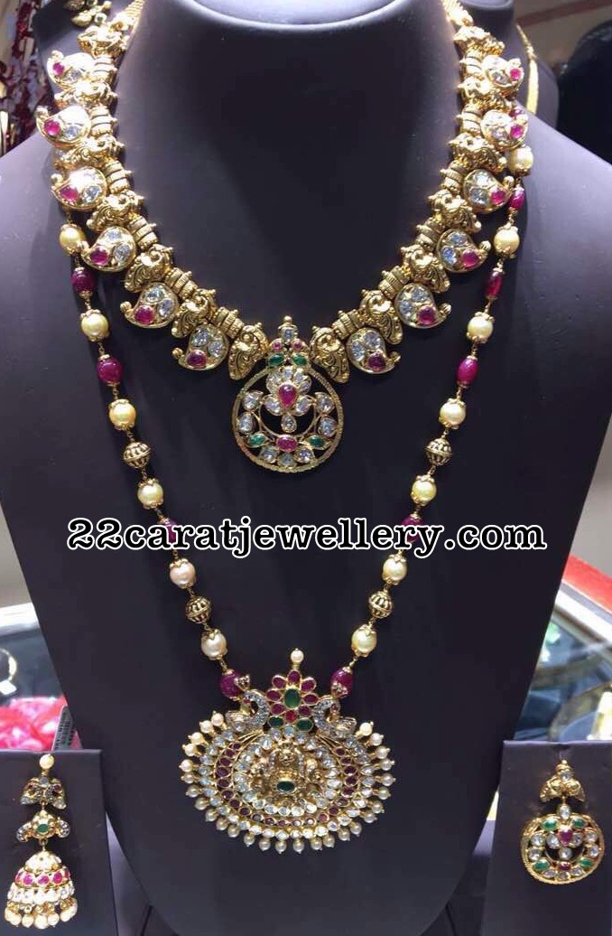 Mango Necklace Beads Long Set - Jewellery Designs