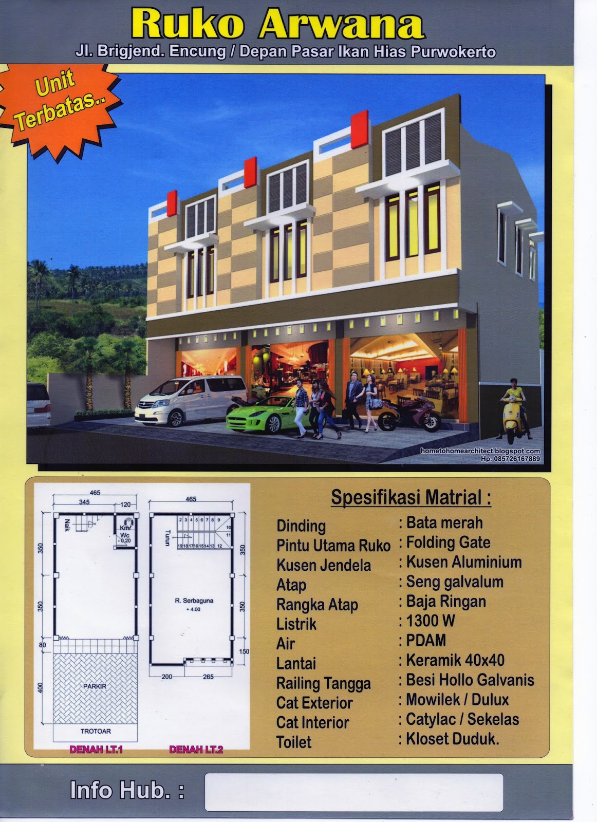 DESAIN RUKO DIPURWOKERTO ~ Jasa Arsitek di Purwokerto, Purbalingga ...