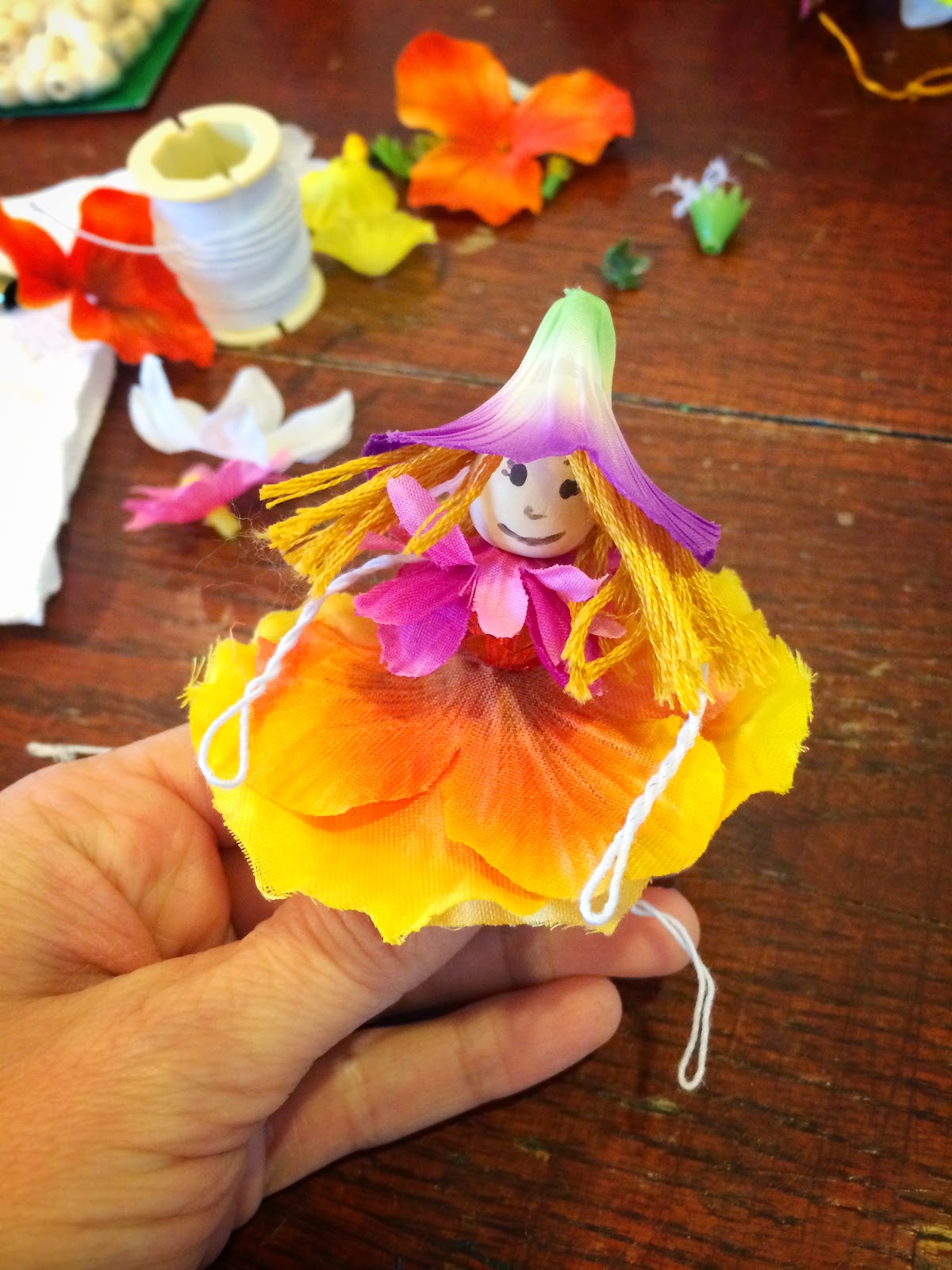 Our Beautifully Messy House : DIY Flower Fairies