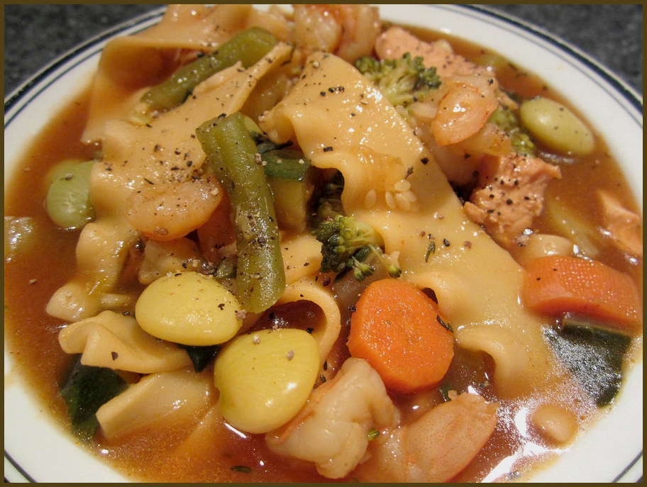 Fat Johnny's Front Porch: Kaw-Cajun Chix/Shrimp Soup