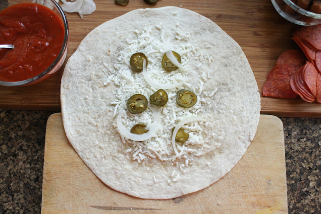 Food Lust People Love: Grilled Pepperoni and Sausage Pizza Wraps