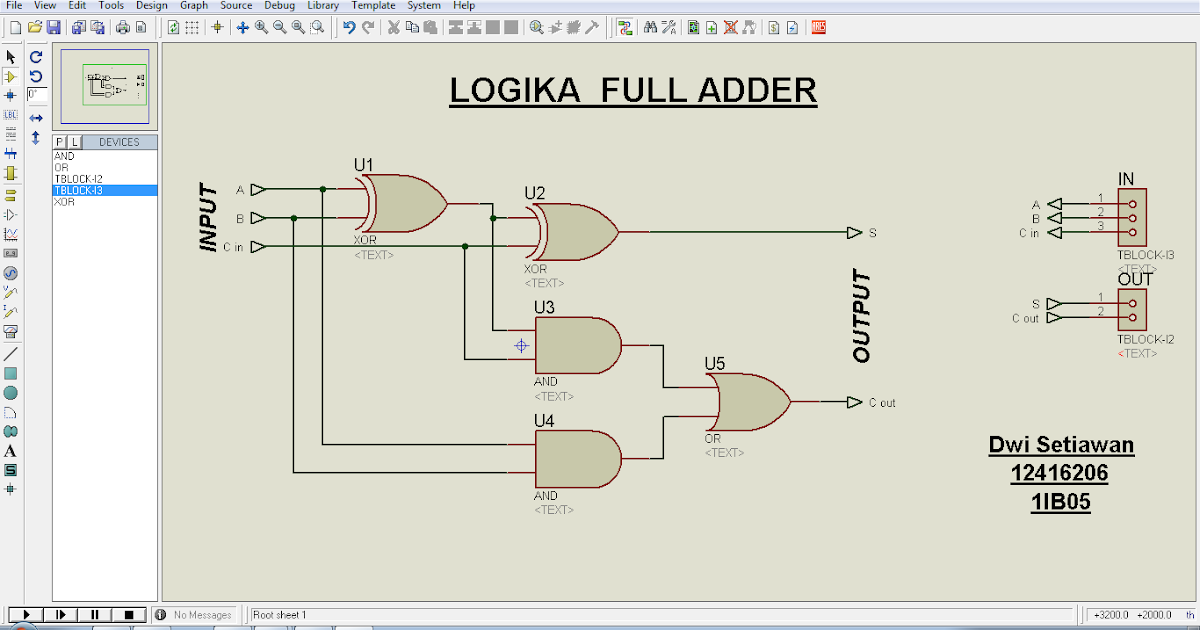 Catatan Pelajar: Rangkaian Full Adder