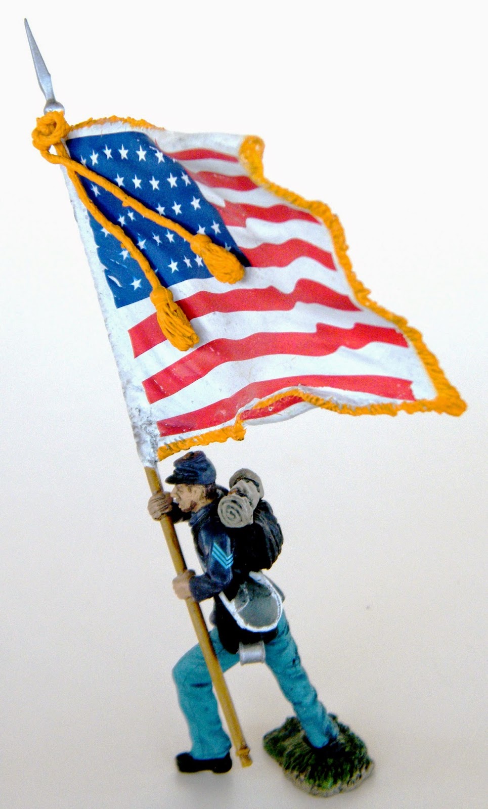 Union Confederate Flag Crochet