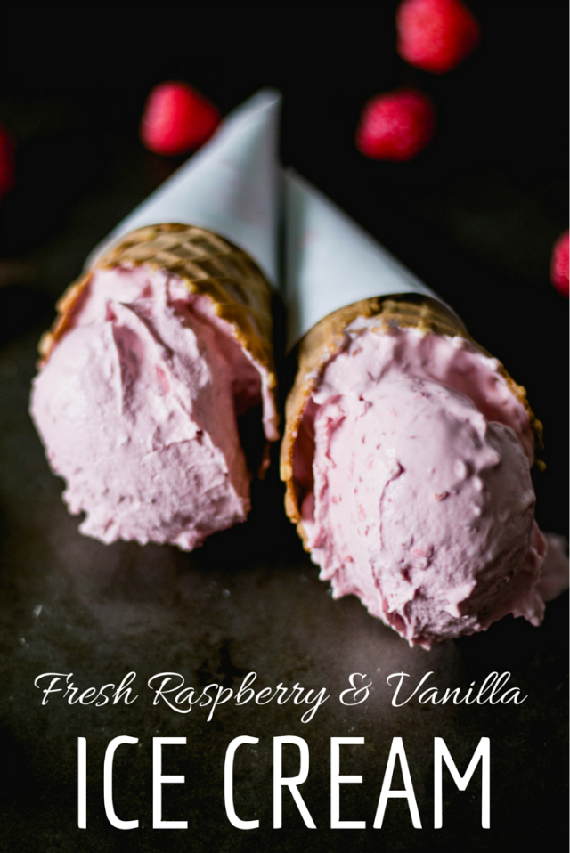 Fresh Raspberry & Vanilla Ice Cream – Oak + Oats