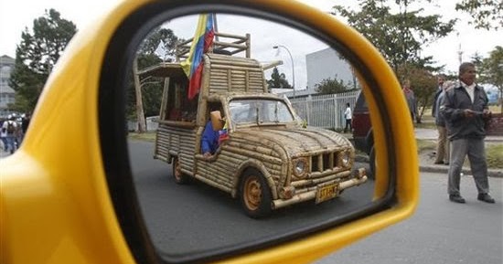 Amazing Bamboo Car In Bogota, Columbia : Bamboo Vending Vehicle | Most ...
