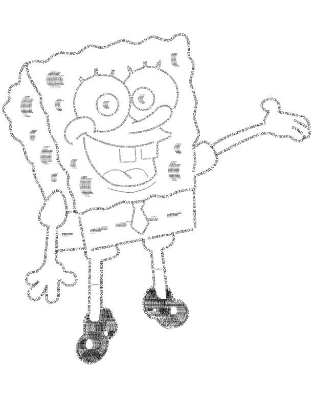Zack's Graphic Design Blog: Spongebob Letter Art