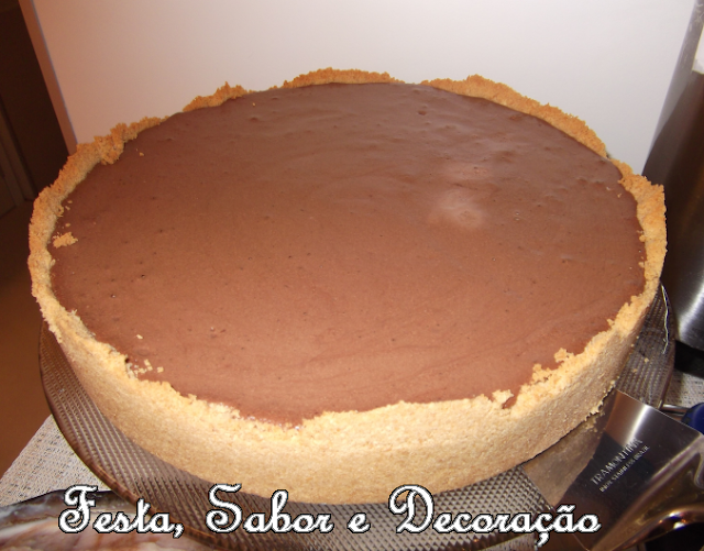 Torta mousse de chocolate - Festa, Sabor e Decor