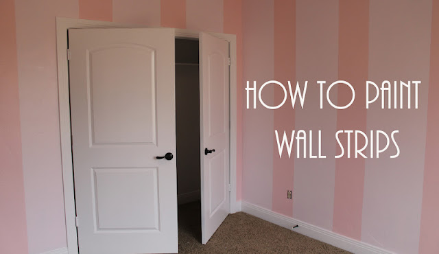 How to Paint Wall Strips | Mommy's Little Sunshine
