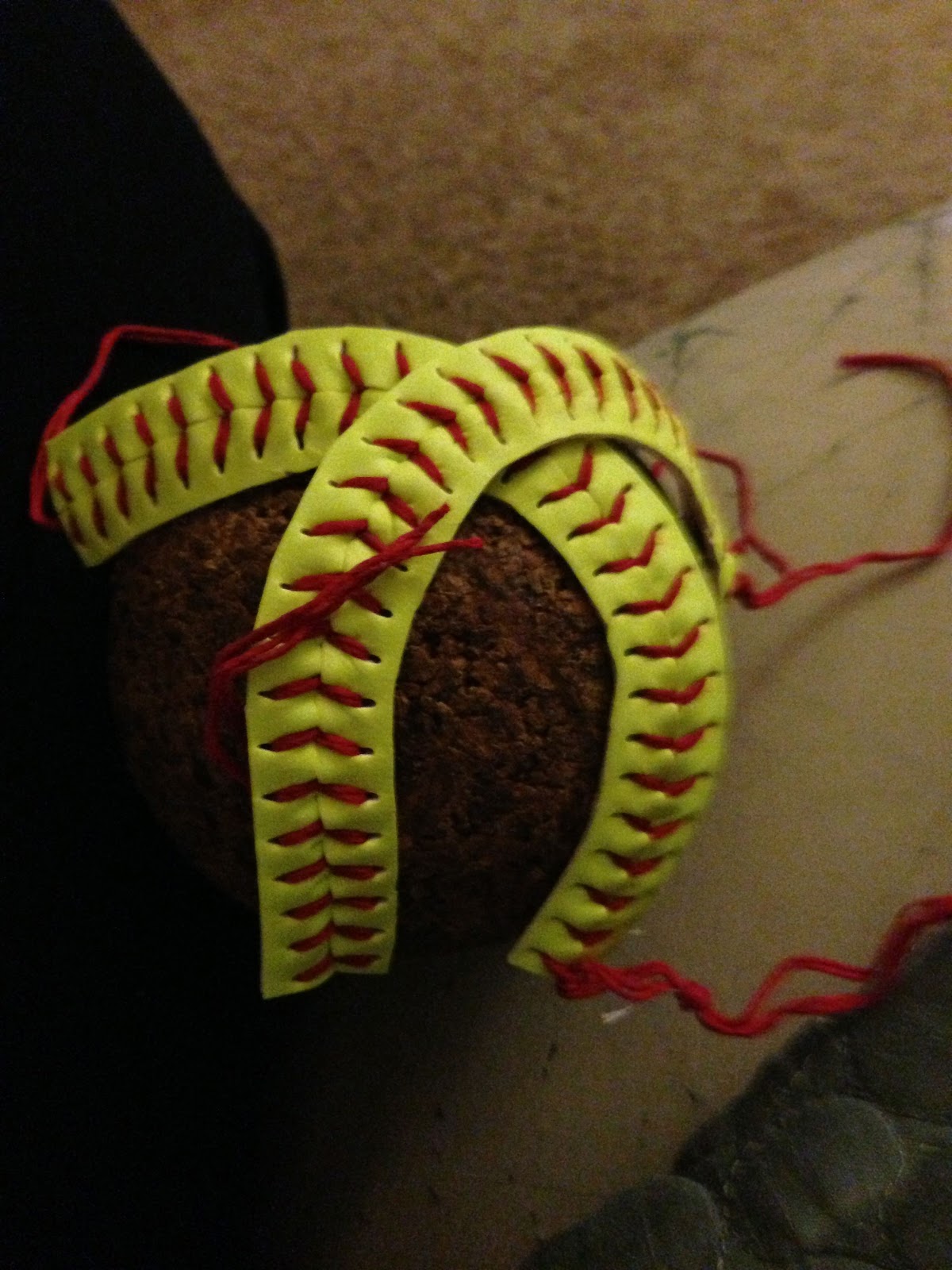 Moments In Time: Softball Seam DIY Project