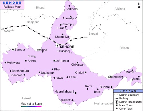 Rail-Map-india: sehore_railway_map