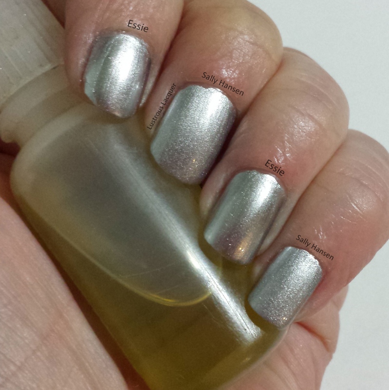 Put Up Your Dupes - Sally Hansen Silver Sweep vs Essie No Place Like ...