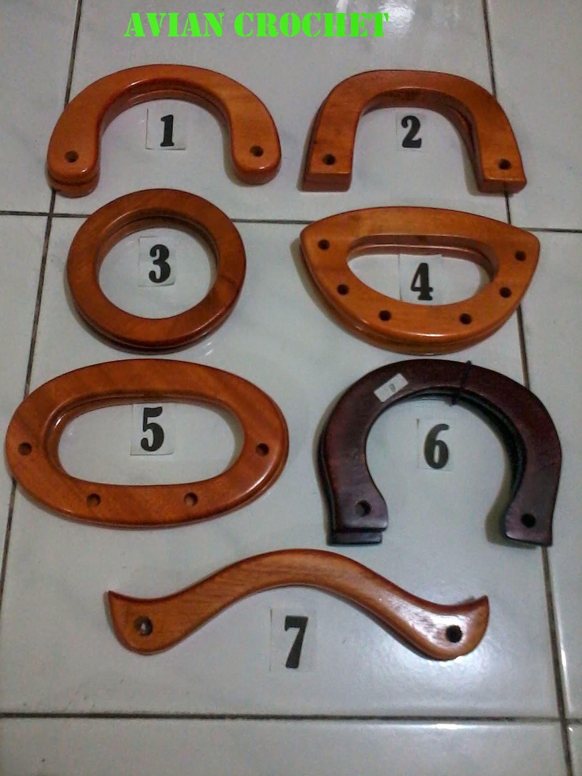 AVIAN CROCHET: Kumpulan Handle Kayu no. 1-7