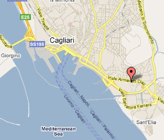 Map of Cagliari