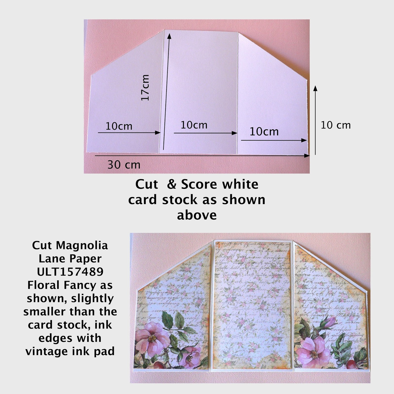 ADRIANA BOLZON ** AB INSPIRATIONS: Tri-fold card - Magnolia Lane Papers