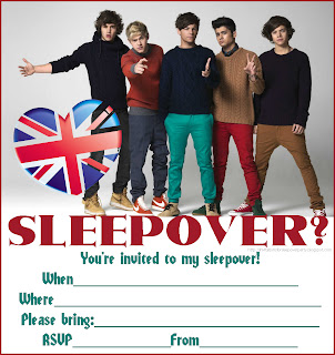 INVITATIONS FOR SLEEPOVER PARTY