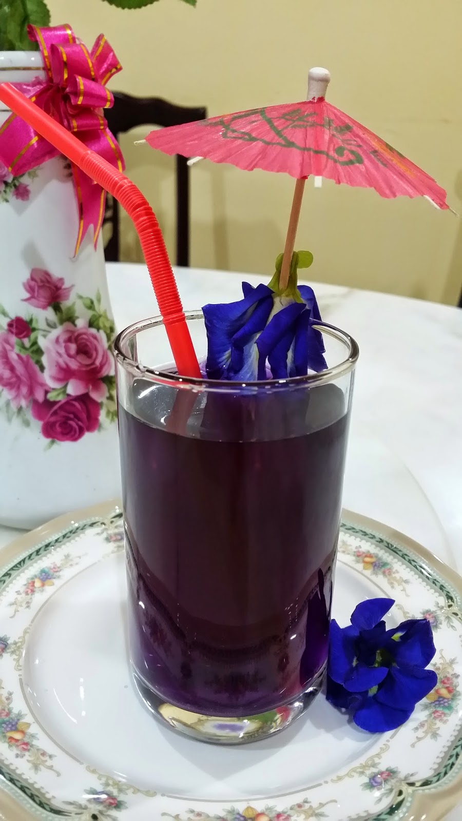 AHWAALULHAYAH: Jus Organik Bunga Telang