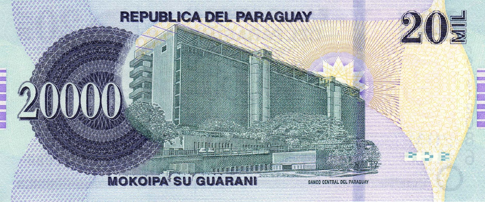 NOTAFILIA - BILLETES DEL MUNDO: #378 PARAGUAY - 20000 GUARANIES