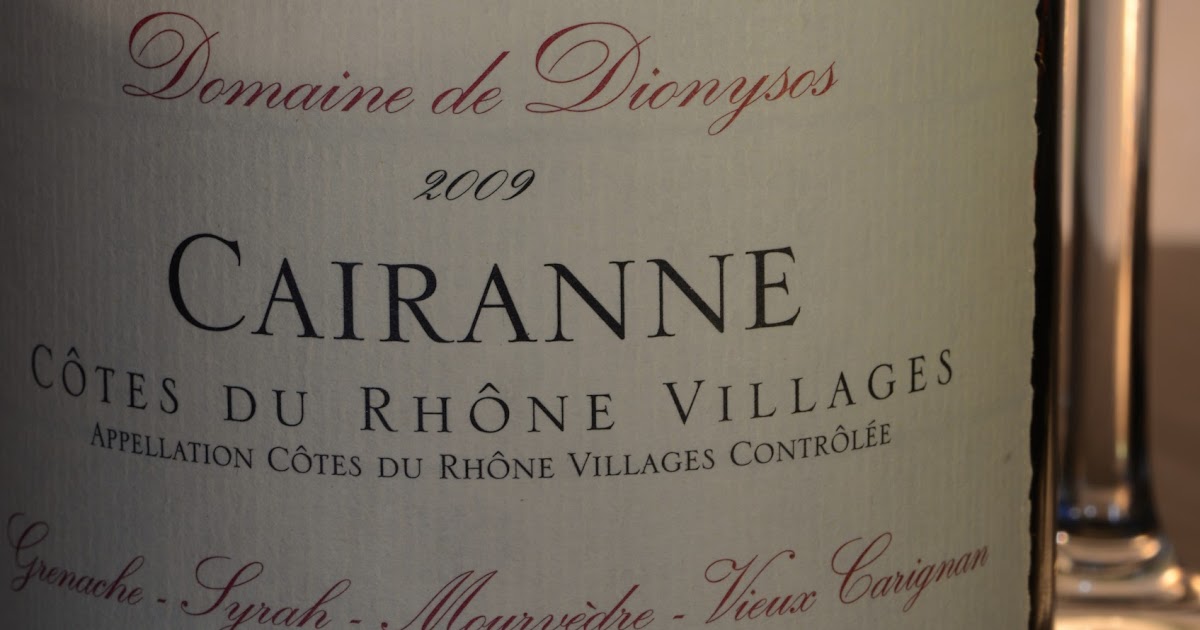 New Hampshire Wine-man: La Cigalette Domaine de Dionysos 2009 Côtes du ... New Hampshire Wine-man: La Cigalette Domaine de Dionysos 2009 Côtes du ...