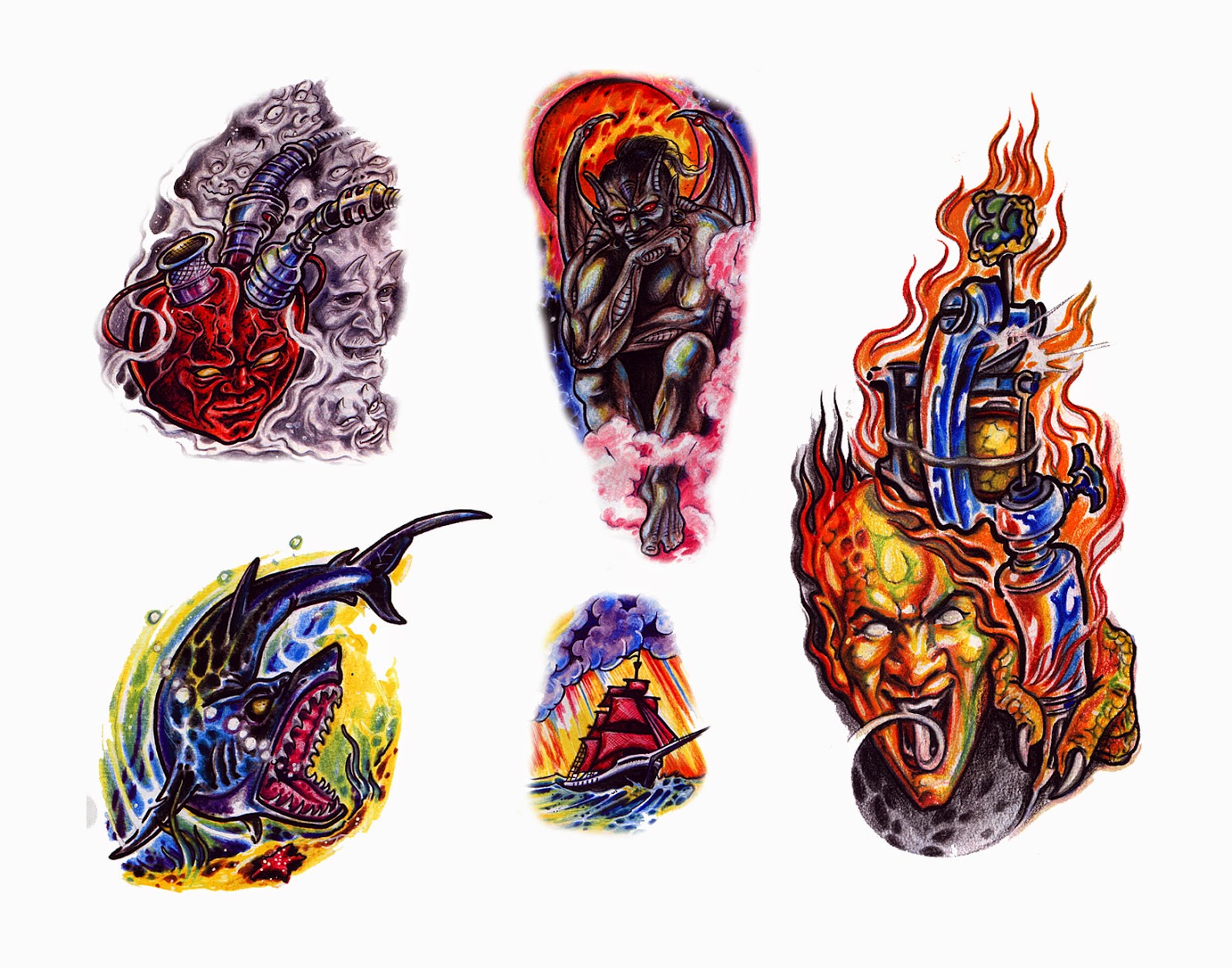 Flash Tattoos | Zodiac Symbol Tattoos