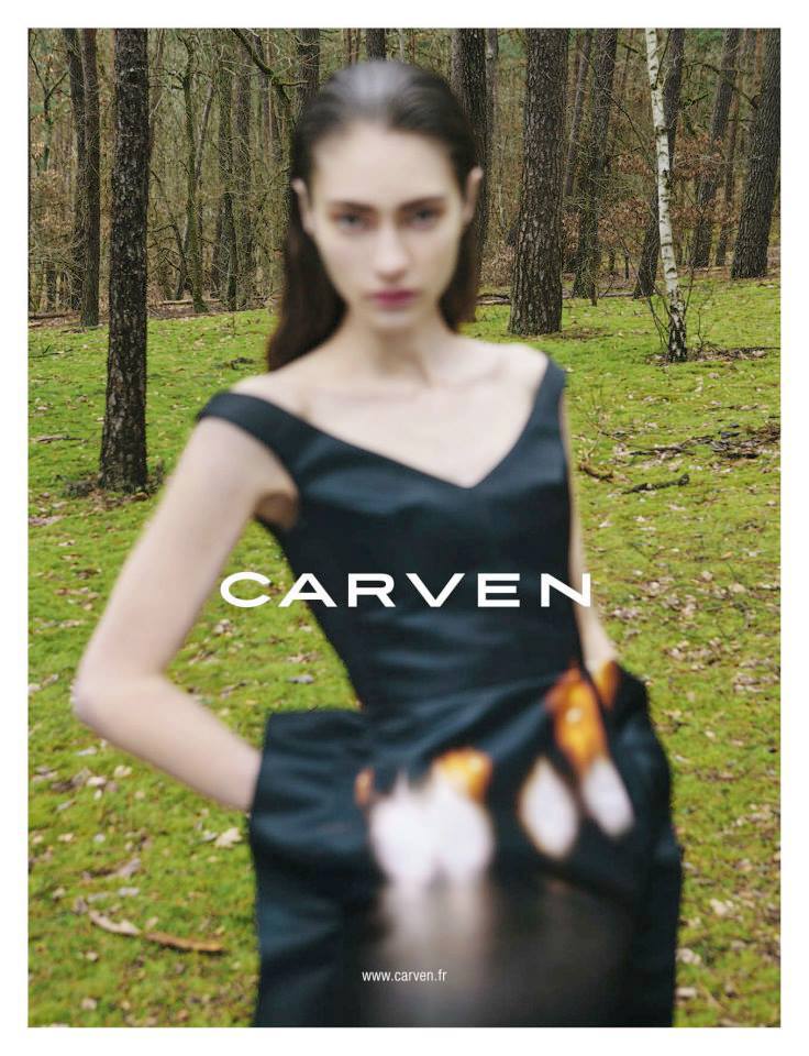 Carven Fall/Winter 2013 Campaign featuring Marine Deleeuw