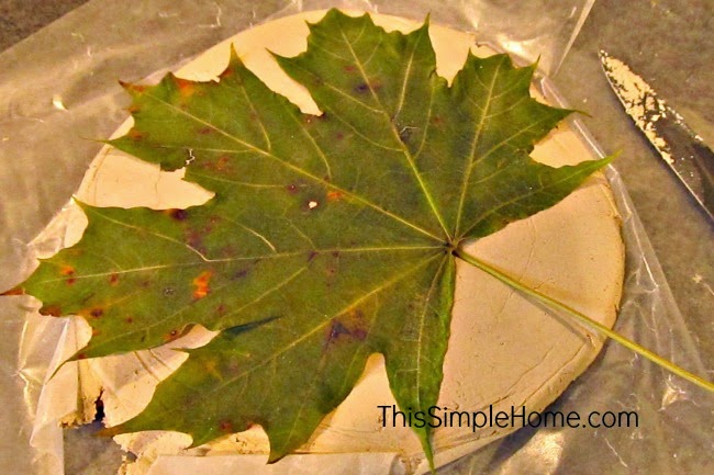 DIY Leaf Plate - This Simple Home
