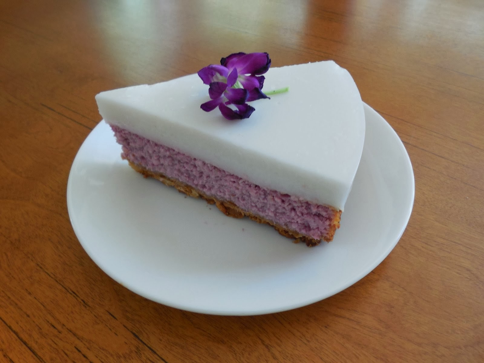 Beacon of Hope: ** Purple Sweet Potato Cheesecake