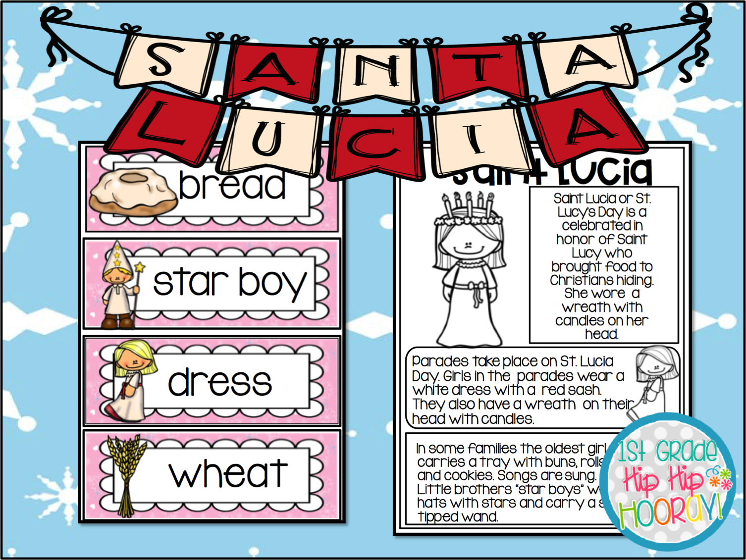 1st Grade Hip Hip Hooray!: Holidays Around the World...St. Lucia!