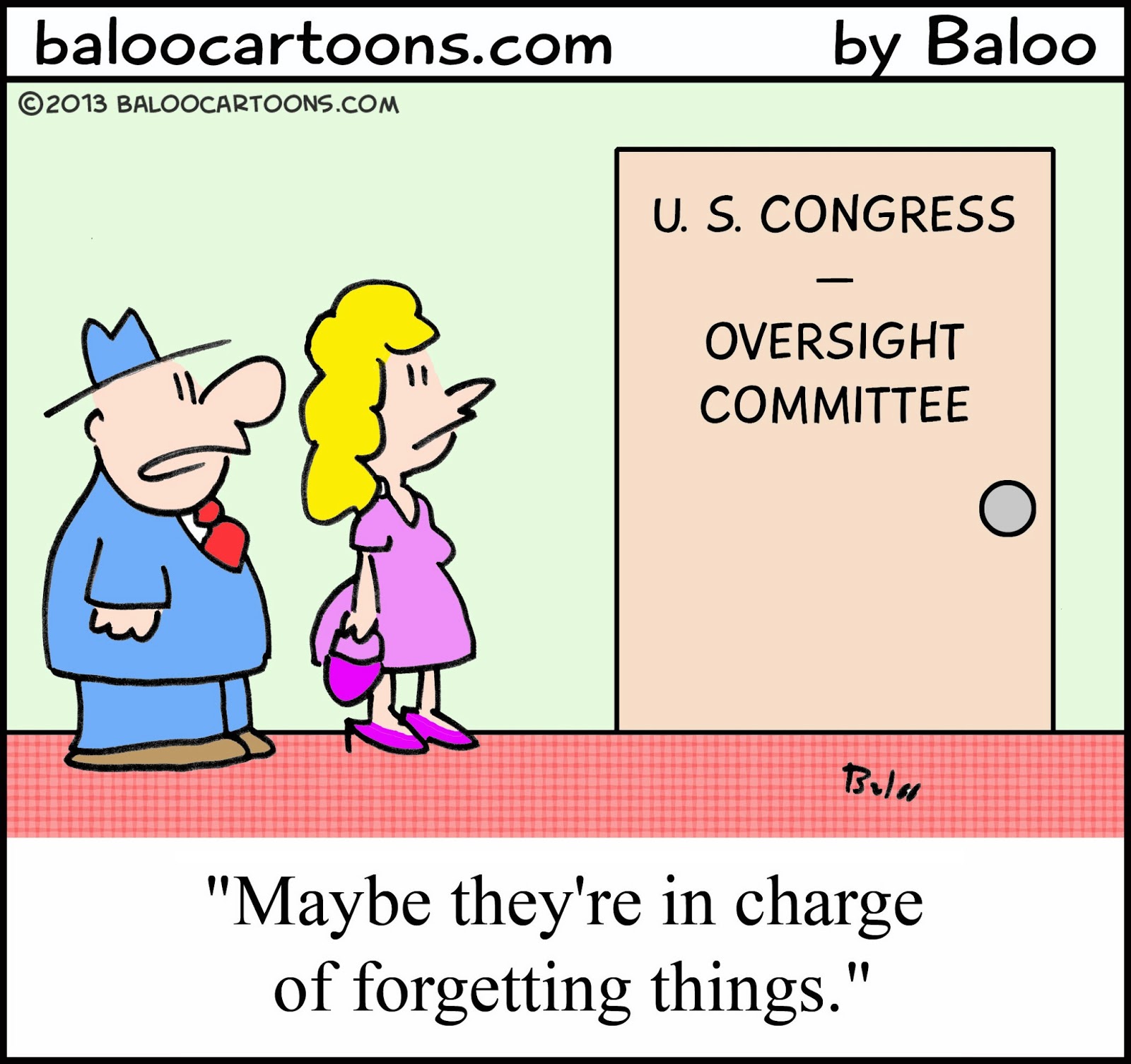 BALOO'S CARTOON BLOG: Oversight Committee cartoon