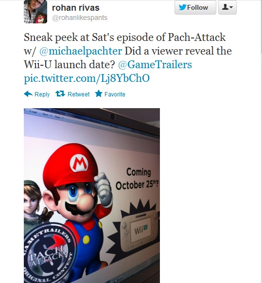 Rumor: Wii U pode chegar as lojas norte-americanas em 25 de outubro ...