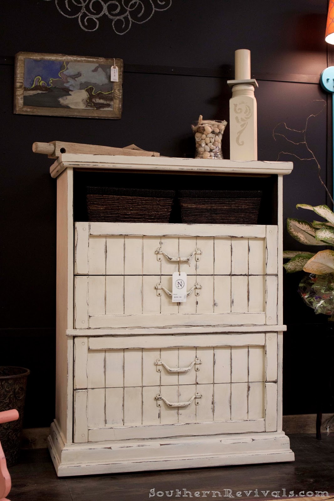 Cottage Style Chest of Drawers Makeover - Southern Revivals